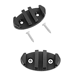 Amarine Made Marine Kayak Canoe Anchor Trolley Kit with Trolley Line Rope Zig Zag Cleat Pulley Block Rigging Ring Nylon Pad Eyes Snap Hooks and Mounting Hardware