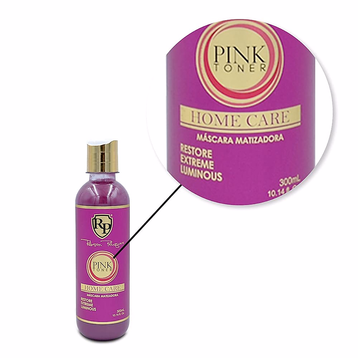 Kit Robson Peluquero Pink Home Care Shampoo Pink Home Care Mask Rp 2x300ml/2x10.1 fl.oz