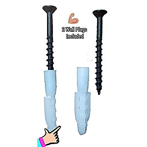 Jacq & Jürgen Expandable 10 Peg Wall Mount Storage Rack 100% Wooden & Black Color