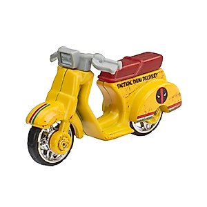 Hot Wheels Retro Entertainment Collection,Deadpool Scooter, TV, & Video Games, Iconic Replicas for Play or Display, Gift for Collectors