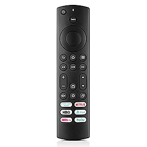 Replacement Remote for All Toshiba Fire TVs and Insignia Fire/Smart TVs with 6 Shortcut Buttons Netflix, Prime Video, ImdbTV, Hulu and More.
