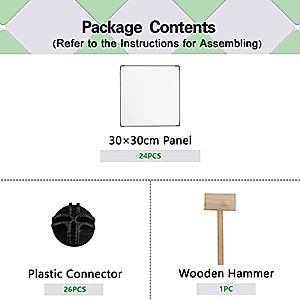 C&AHOME Cube Storage Organizer, 6-Cube Shelves Units, Closet Cabinet, DIY Plastic Modular Book Shelf, Ideal for Bedroom, Living Room, Office, 36.6" L x 12.4" W x 36.6" H Translucent White SBTM3506A