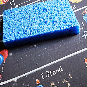 Cohas Hello World Newborn Baby Announcement Chalkboard Sign with Dinosaur Theme, 5 by 7 Inches, Green Marker