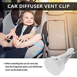 Veemoon 100pcs Air Outlet Clip Automatic Air Accessories Vent Clip for Home Car Vent