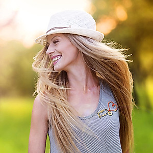 Henoyso 4 Pieces Stethoscope Brooch Pins Electrocardiogram Stethoscope Brooch Heart Shaped Pin Stethoscope Lapel Pin for Clothing Bags Women Men Decorations