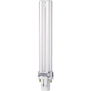 PHILIPS LED 230102 Energy Saver PL-S 13-Watt Compact Fluorescent Light Bulb, Soft White, GX23 2-Pin Base