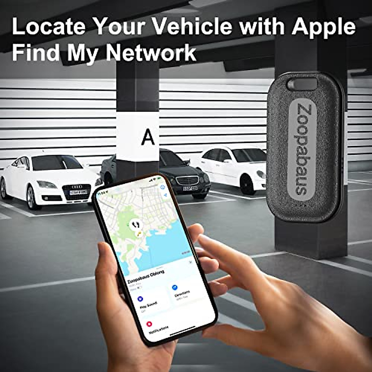 Item Locator, Works with Apple Find My App, Keys Finder, Lightweight Bluetooth Tracker for USB Flash Drives, Bags, Belongings and Bicycles (Only for iOS)