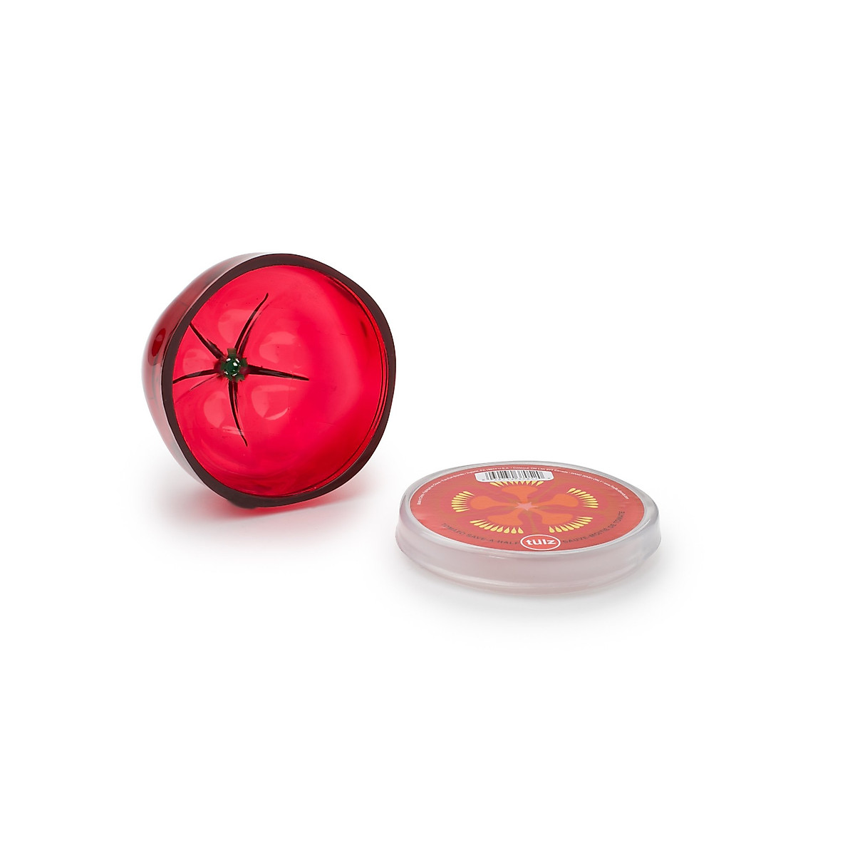 Tulz Tomato Save-A-Half, 4 x 4 x 3 inches, Red