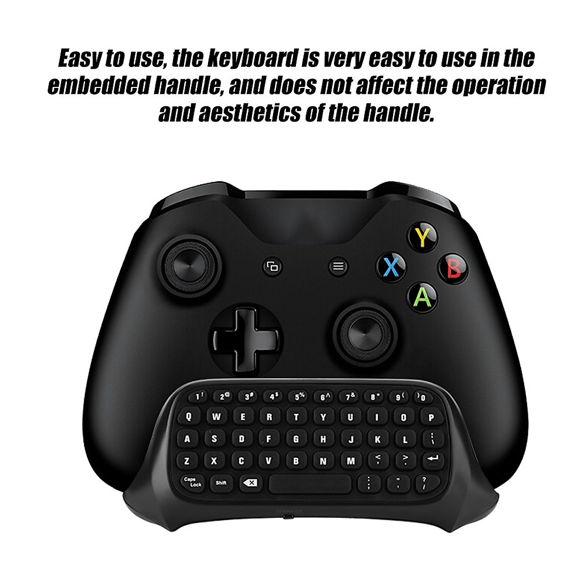 PUSOKEI Mini Controller Keyboard Controller Chat Keyboard one Controller Keyboard for one GamePad Game Gaming Controller (Black) [video game]