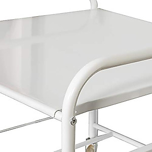 The Fridge Stand Supreme - Drawer Organization - White Frame with Black Drawers