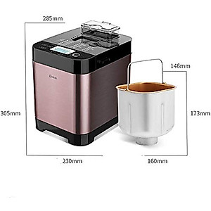 Bread Machine, Compact Fast Breadmaker, 450W Appointment Time, 13 Hours Reservation Function, 18 Nutrition Menu, Automatic Fruiting, Heat Preservation Easy to use