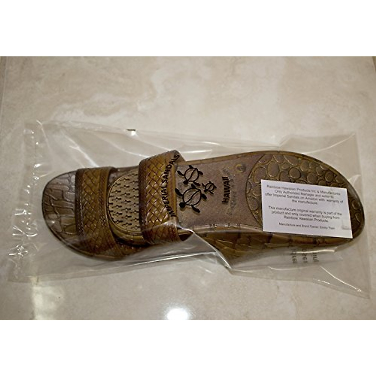 IMPERIAL SANDALS HAWAII Double Strap Jesus Style Hawaii Sandals Size 11 Women /9 men, Unisex Sandal for Women Men and Teens