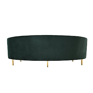 TOV Furniture Baila Modern Velvet Upholstered Living Room Sofa, 89.4" Green