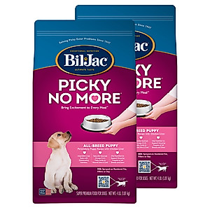 Bil-Jac Picky No More All-Breed Puppy Chicken Liver Recipe Dry Dog Food 4 Pounds (2-Pack)