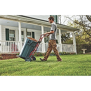 Rubbermaid Commercial Products Brute Construction and Landscape Dolly, 250-Pound Capacity, Red, Heavy Duty Dolly with Wheels