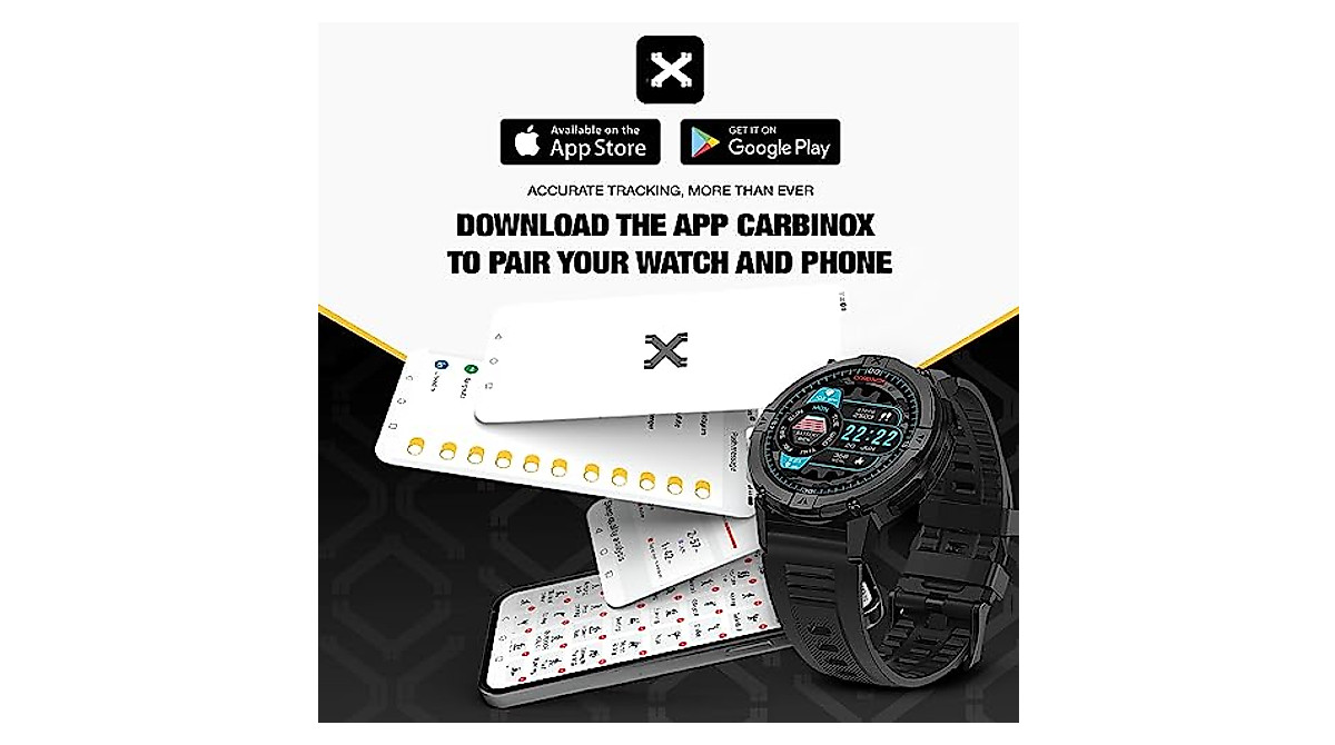Carbinox X-Ranger Rugged Smart Watch - Tough & Durable