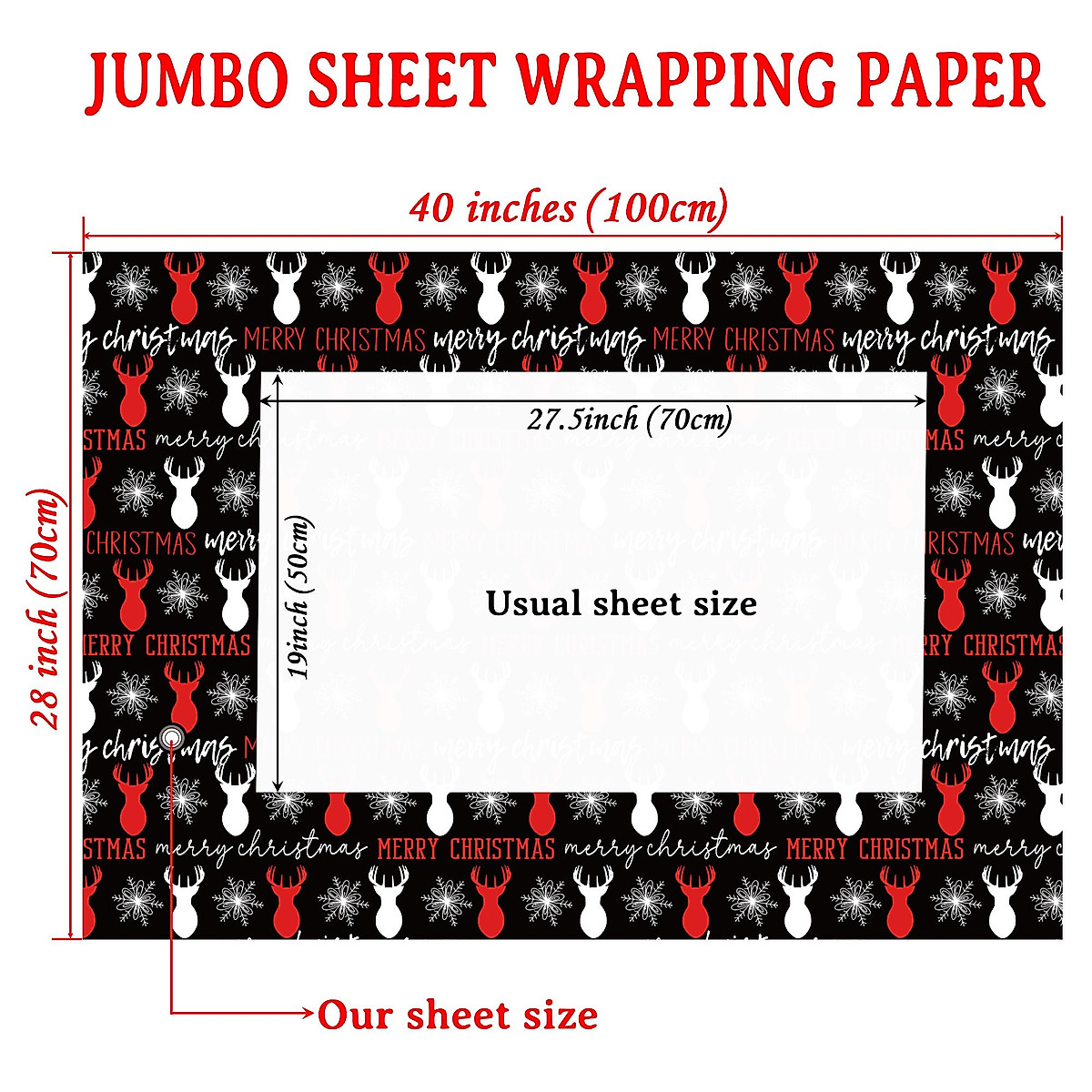 ZINTBIAL Birthday Wrapping Paper for Boys Girls Kids Baby Shower - Gift Wrapping Paper with Happy Birthday Words, Rainbow Stripe, Colorful Streamers - 20 x 29 Inches per Sheet (8 Folded Sheets), Recyclable, Easy to Store, Not Rolled