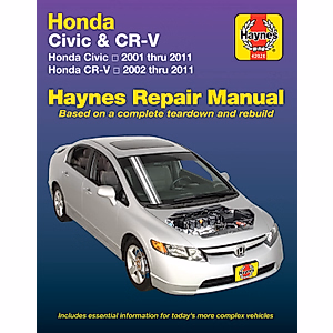 Honda Civic (01-11) & CR-V (02-11) Haynes Repair Manual (USA) (Paperback)