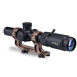 Viiko 1-5x24 Rifle Scope Long Eye Relief Scope LPVO 7.6’ Eye Relief Huge Eye Box Fits Mosin 1891/30 M39 M44(Mount Not Included)