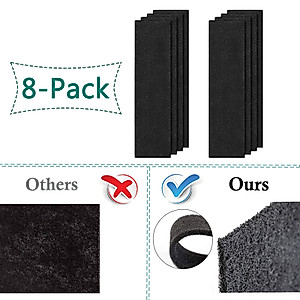 FFsign 4 Pack Replacement FLT4825 Filter B with 8 Pack Carbon Pre-Filters Compatible with Guardian AC4825, AC4300BPTCA, AC4900CA, AC4825DLX, AC4850PT, CDAP4500BCA, CDAP4500WCA