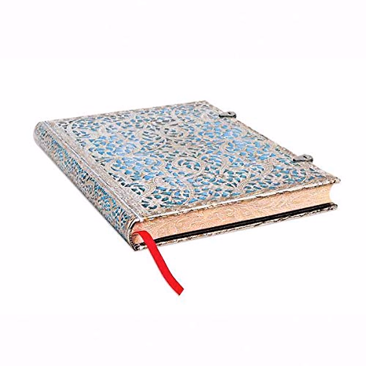 Maya Blue Ultra Lined Hardcover Journal, 240pg, 120GSM by Paperblanks (Silver Filigree Collection)