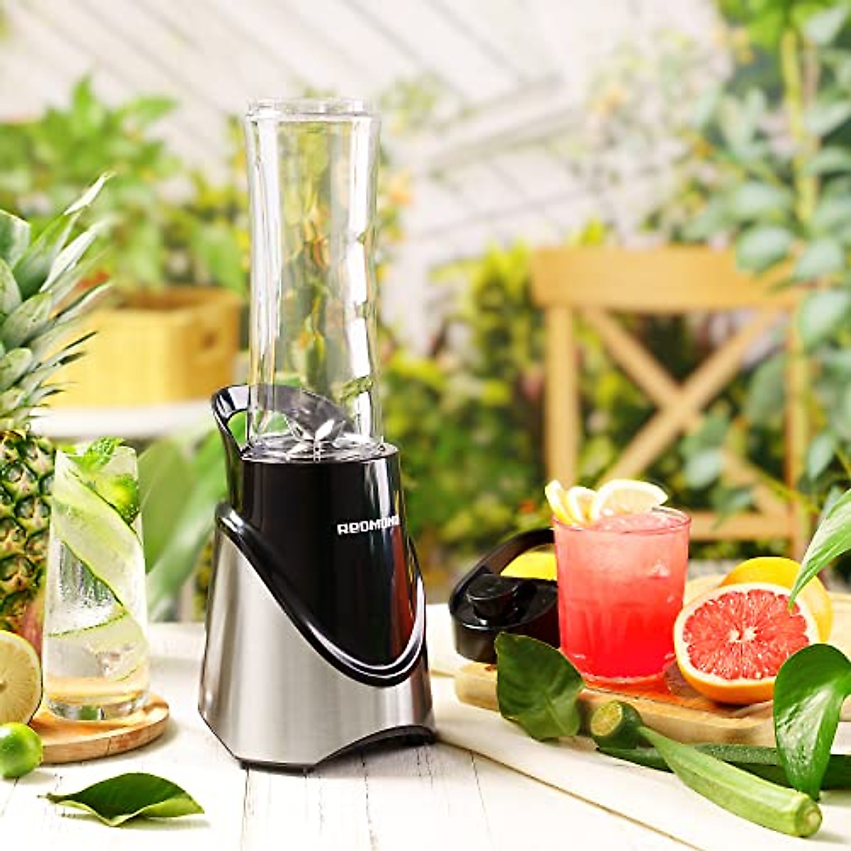 REDMOND Personal Blender & Toaster 2 Slice with LED Digital Countdown Timer Display