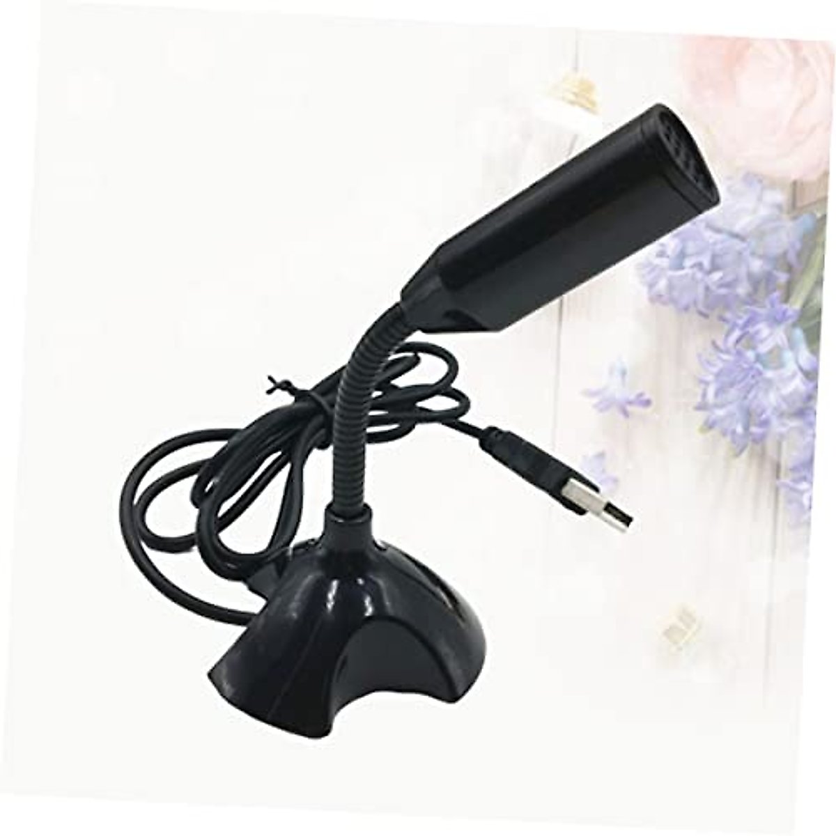 KOMBIUDA PC Mics Portable Mic Laptop Microphone USB Studio Microphone Computer Lightweight Microphone Receiver Conference Tools Portable USB Microphone Computer Black Travel Mini
