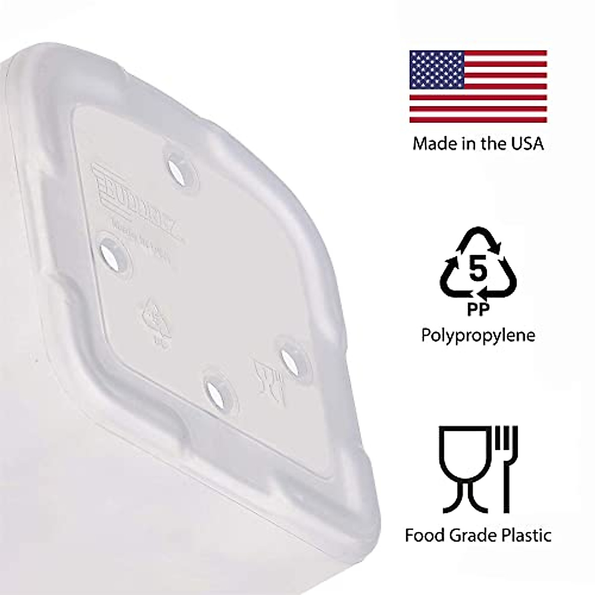 Container Plastic Storage Keeper - Sandwich Size Single Loaf Bread Box