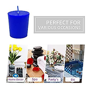 Zest Candle 12-Piece Votive Candles, Blue