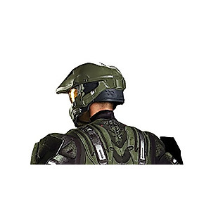 Disguise mens Master Chief Adult Full Helmet Accessory costume weapons and armor, Green, One Size US