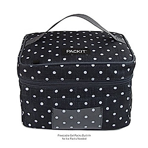PackIt Freezable Baby Bottle Cooler for Breastmilk and Formula, Polka Dots