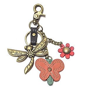 CHALA Charming Crossbody Bag Shoulder Handbag With Flap Top and Zipper (Black_ Dragonfly 3)