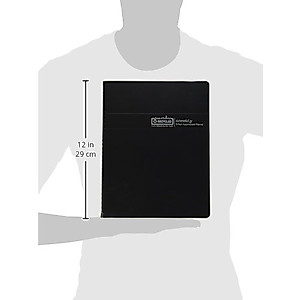 HOUSE OF DOOLITTLE Recycled Two-Year Professional Weekly Planner, 8 1/2 x 11, Black, 2018-2019 (272002)