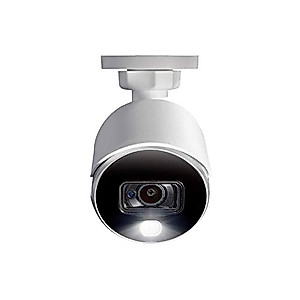 Lorex Indoor/Outdoor 4K Analog Security Camera, Add-On Bullet Camera for Wired Surveillance System, Active Deterrence and Color Night Vision, 1 Bullet Camera