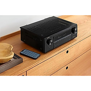Denon AVR-X1800H 7.2 Channel AV Receiver (2023 Model) - 80W/Channel, Wireless Streaming via Built-in HEOS, WiFi, & Bluetooth, Supports Dolby Vision, HDR10+, Dynamic HDR, and Home Automation Systems
