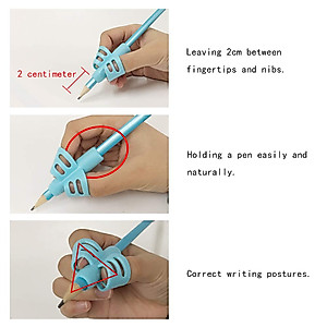 KOABBIT Pencil gripper kids/toddler handwriting aid tools for beginners,Pencil Holder for preschooler 2-4 Years learning to Write for Children's Training Pen Holding Posture Correction Tools(3 PACK)