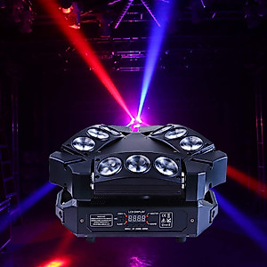 HSL Moving Head DJ Lights Beam Light RGB DJ Stage Light DMX512 Sound Activated Disco Party Pub Wedding Christmas Stage Lighting DJ Equipment