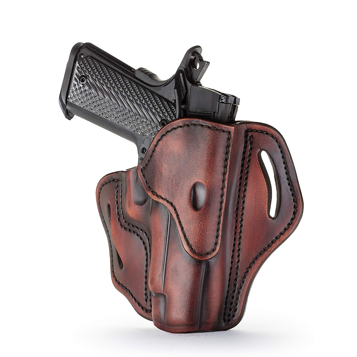 1791 GunLeather Holster for Sig Sauer P226, P220, P229 Right Hand OWB Leather Gun Holster for Belts Also fits 1911 with Rails, HK VP9, Beretta 92FS
