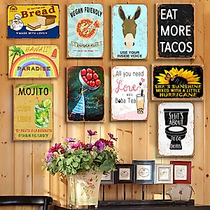 BIGYAK The Only Bad Workout is The One That Didn't Happen 20X30 cm Retro Look Tin Decoration Crafts Sign for Home Kitchen Bathroom Farm Garden Garage Inspirational Quotes Wall Decor