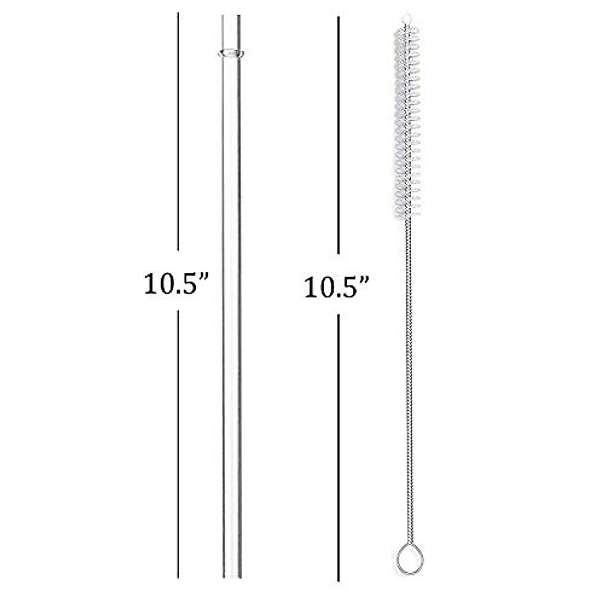 ALINK 10 Tritan Reusable Straws + 6 Tritan Smoothie Straws