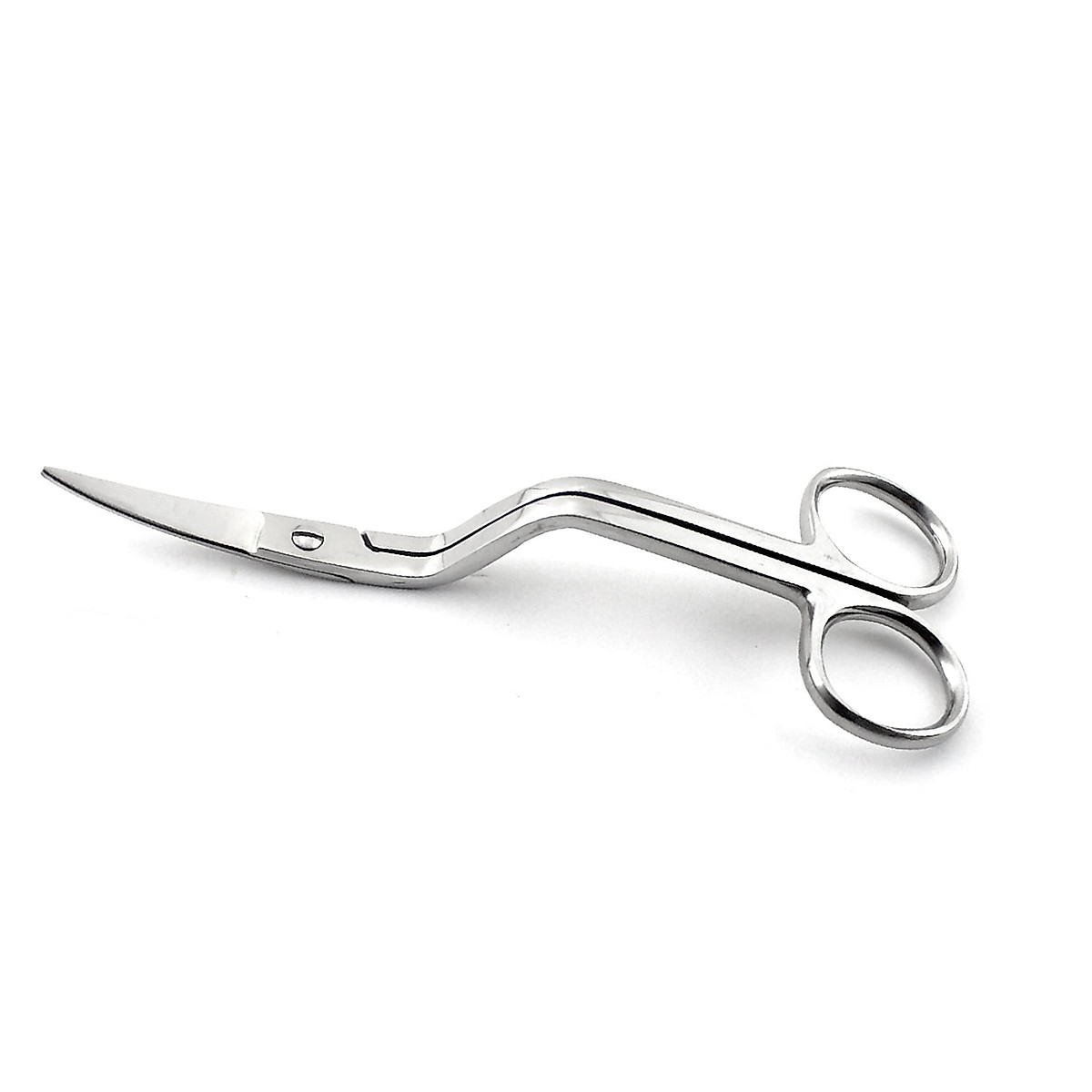 6" Professional Machine Embroidery Scissors Double - Curved Bent Handle