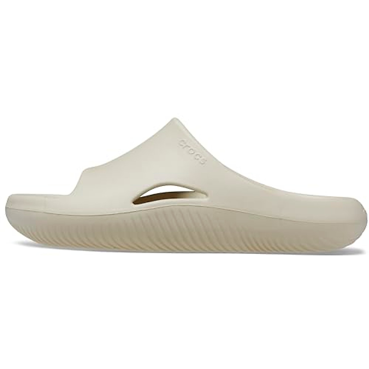 Crocs Unisex Mellow Slides Sandal, Bone, Numeric_12 US Men