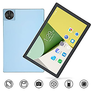 Tablet 10.1 inch Android 12 Cellular Tablet, 8GB RAM and 256GB ROM, Octa Core CPU, 16MP and 8MP Camera, 7000mAh Battery Tablet PC, Blue