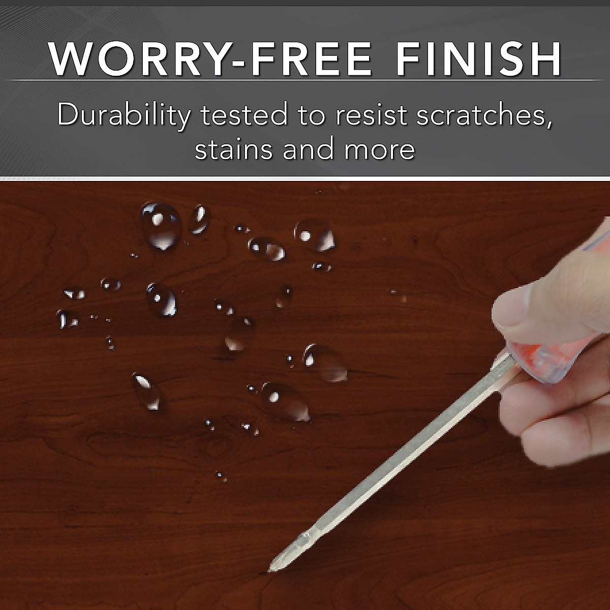 Bush Business Furniture Studio C Office Desk, 60W x 30D, Hansen Cherry