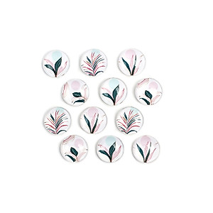 12 Pack Multicolor Plant Fridge Magnet Set, Strong Refrigerator Magnets for Whiteboard, Cute Magnets for Lockers, Neodymium Magnet Backing