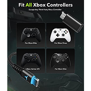 Controller Battery for Xbox One/Xbox Series X S with 3M USB C Charging Cable and Micro USB Adapter Rechargeable Battery Kit Play and Charge Xbox Accessory, XBOX-SB02