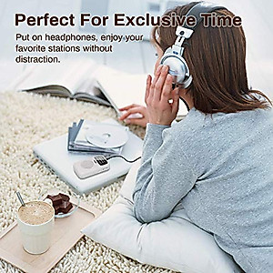 PRUNUS J-777 Pocket Radios Portable AM FM Small Walkman Radio with Best Reception, 2 AAA Battery Operated Transistor Radio with Headphone & Speaker for Walk/Jogging/Gym/Camping