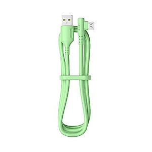BGNTBUK Aux Cord USB Cable Right Angle 90° Elbow Liquid Micro USB 3A Fast Charging Cable Motion Controller Cord