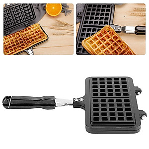 Waffle Pan Baking,Portable Non-stick Waffle Maker Egg Waffle Breakfast Maker,Non-stick Belgian Waffle Maker Household Kitchenware