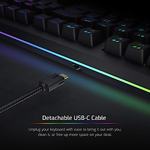 TECWARE Spectre Pro, RGB Mechanical Keyboard with Volume Knob, Full Size 104 Keys (Outemu Red)